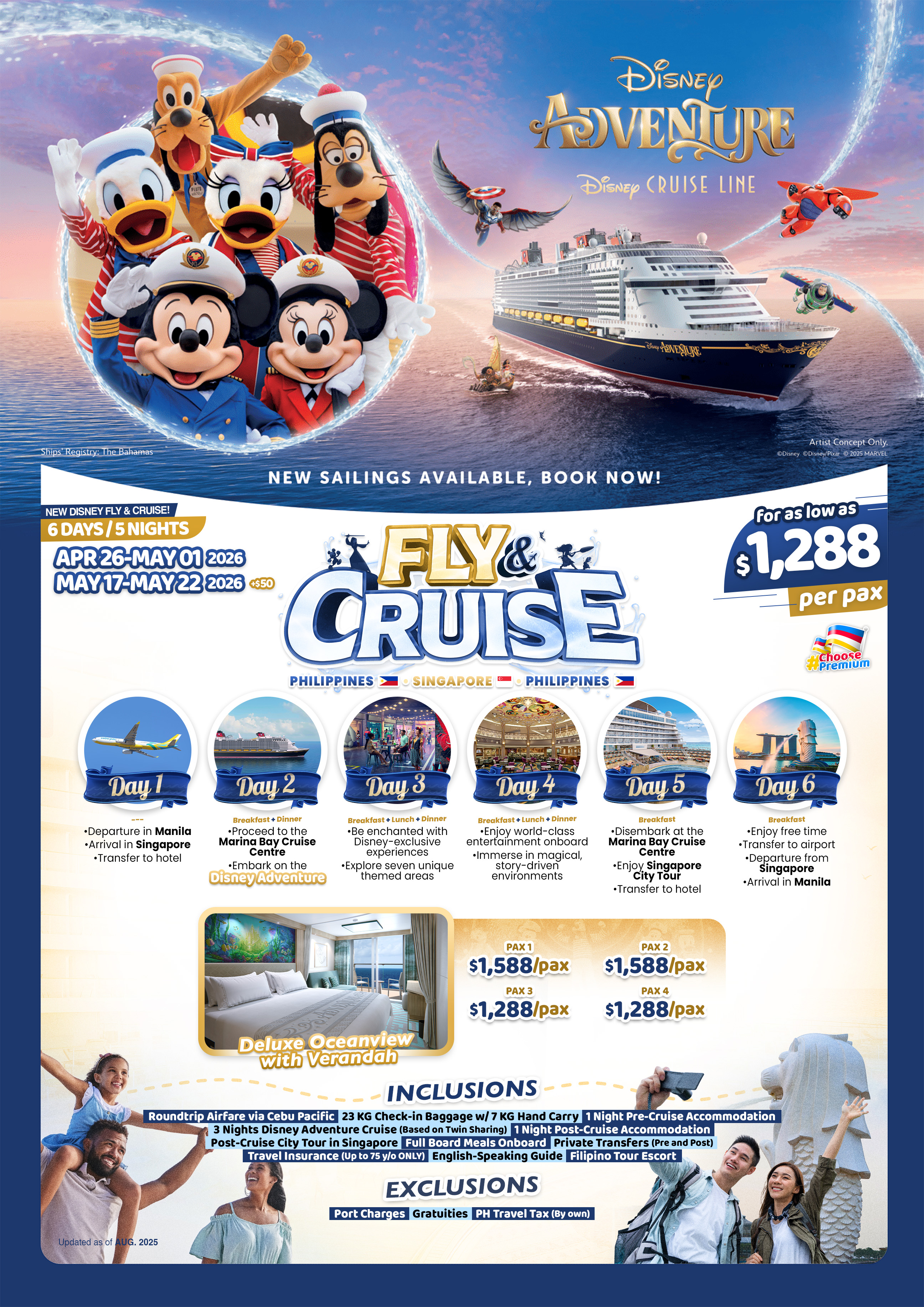 6d/5n NEW DISNEY FLY & CRUISE TOUR 2026!!! – World PhotoJourneys